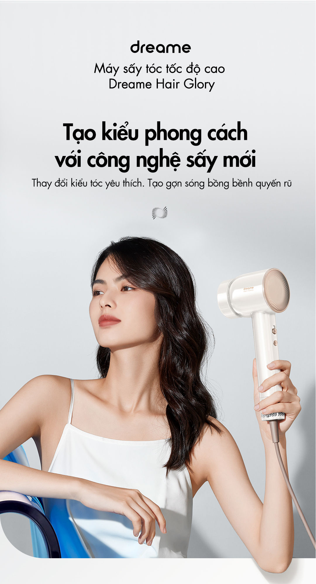 Máy sấy tóc Dreame Hair Glory Standard - Hàng hính hãng - Dreame Việt Nam